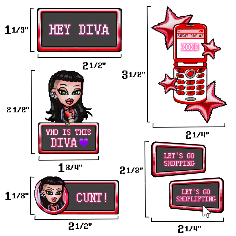 STICKERS (5 PACK) – Florence the Diva